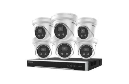 Hikvision 6 x 8MP Acusense Cameras + 8 Channel NVR Kit